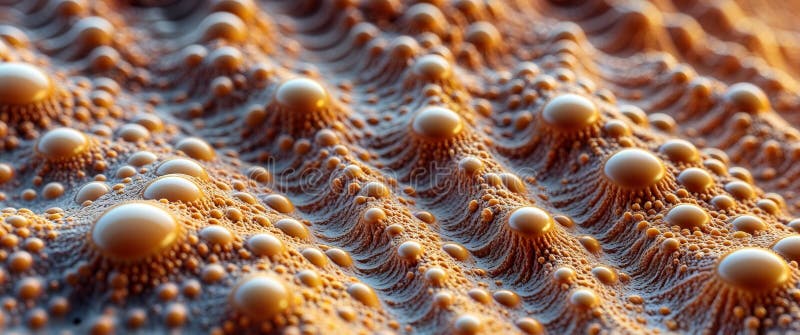 Textured Surface Exhibiting Organic Bubbly Forms and Rich Colors Stock Image - Image of dense ...