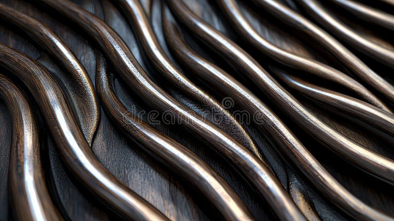 Textured Surface Formed by Interwoven Dark Wood Planks Stock Image ...