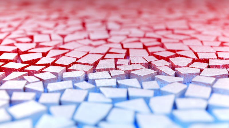 Textured Surface with Fragments Showing Red and Blue Gradient Effect ...