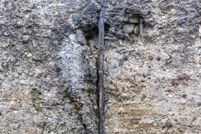 Weathered Stone Wall Texture with Scratches and Cracks Stock Image ...