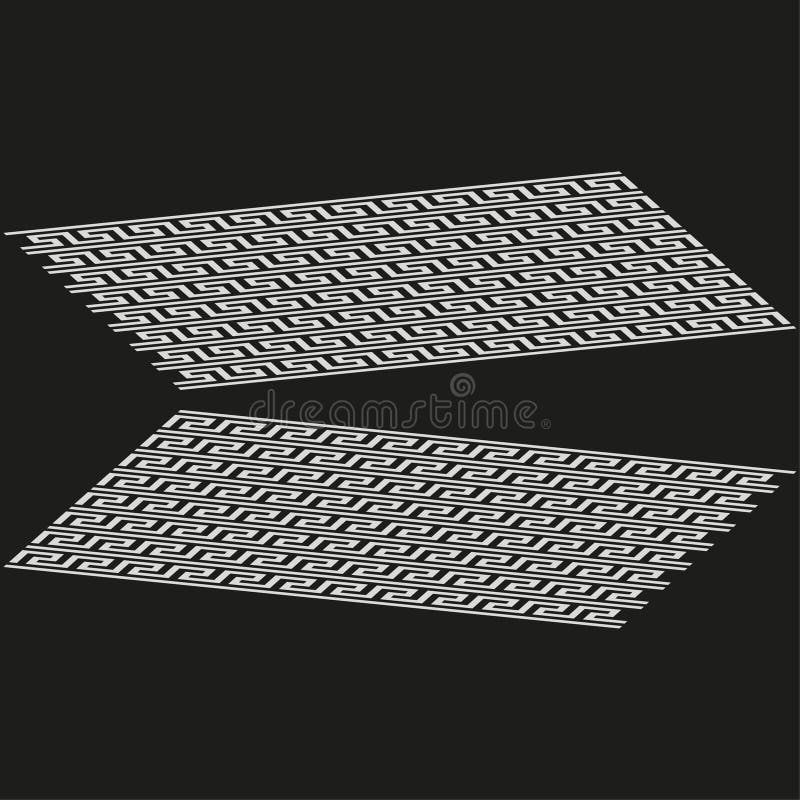 Textured Surface Icon. Black Abstract Planes. Perspective Vector Shape ...