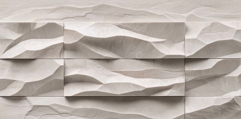 A Textured Surface is a Key Feature of this Beige Painted Brick Wall ...