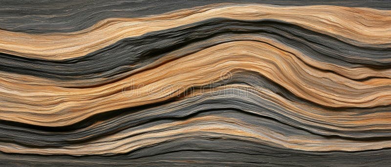 A Textured Surface with Layered Patterns in Shades of Brown, Black, and ...