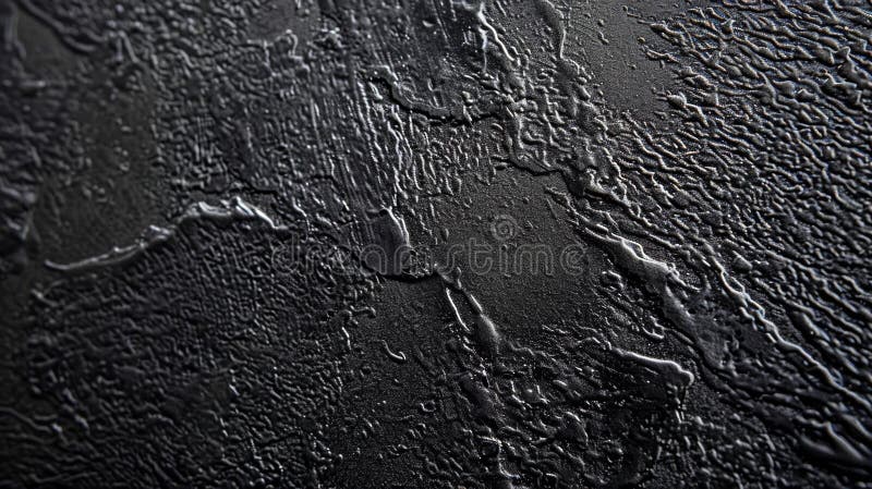 A Textured Surface of Matte Black Metal Featuring a Deep Dark Hue with ...