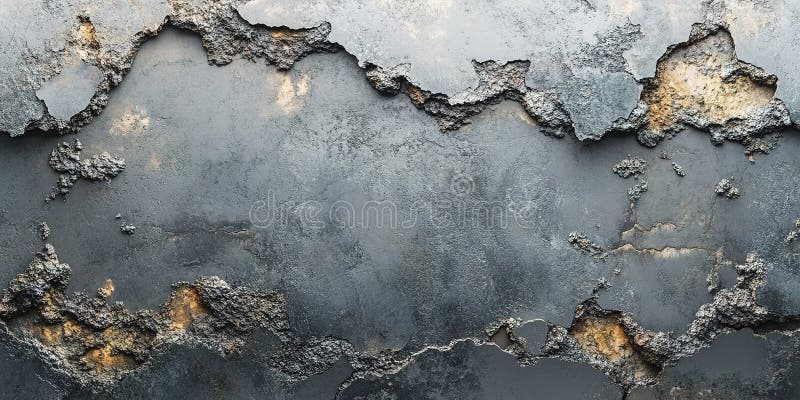 Textured Surface of Peeling Paint Revealing Weathered Layers Beneath in ...