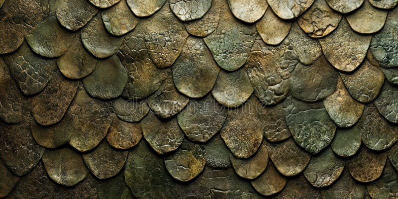 A Textured Surface Resembling Overlapping Scales in Earthy Tones Stock ...