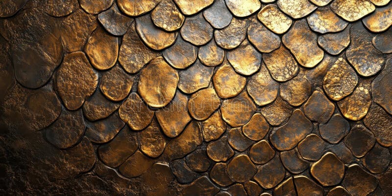 A Textured Surface Resembling Overlapping Scales with a Metallic Sheen ...