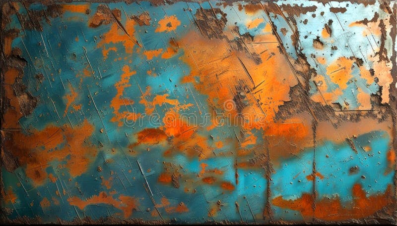 A Mesmerizing Blend of Rust and Turquoise Showcasing Nature S Artistic ...