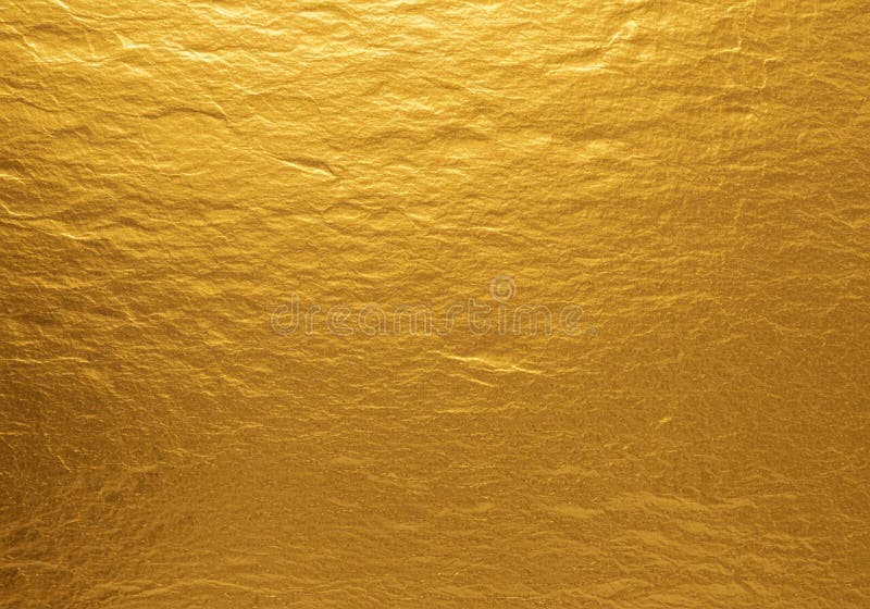 A Textured Surface with a Rich, Metallic Gold Color, Displaying a Soft ...
