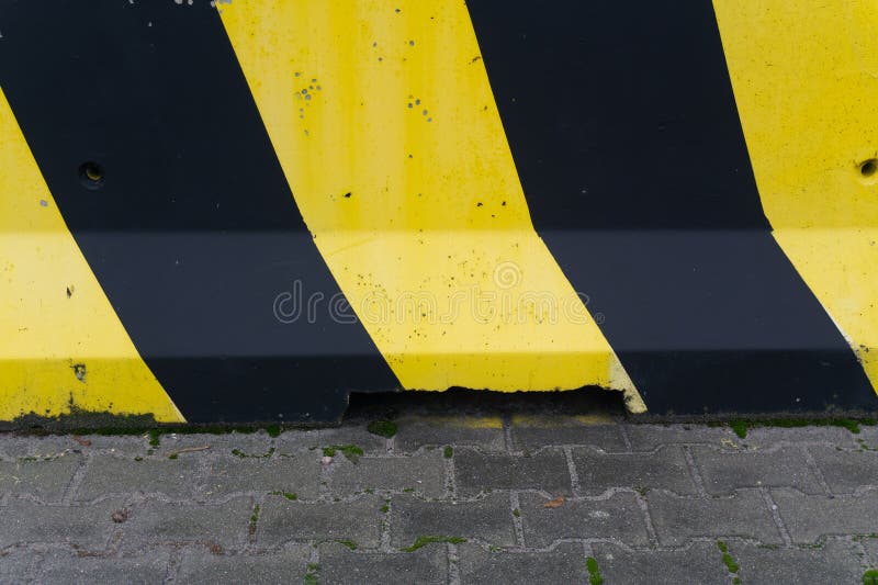 Textured Surface of a Road Barrier with Bold Contrasting Stripes Stock ...