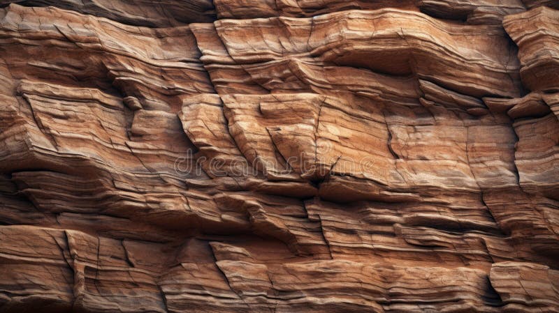 Textured Surface of a Sandstone Cliff. Generative AI Stock Illustration ...