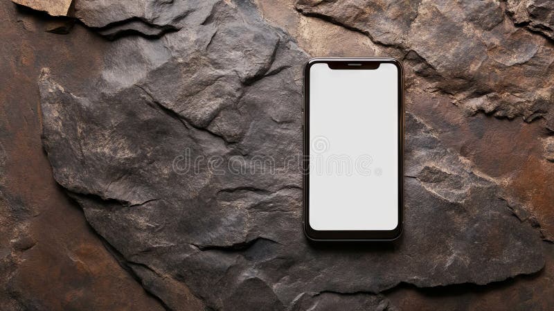 A Textured Surface Serves As the Backdrop for a Mockup of a Blank ...