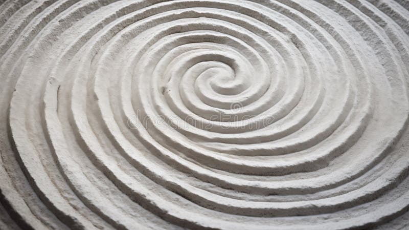 Textured Surface Spins Stone Towards Central Focal Point.AI Generated ...