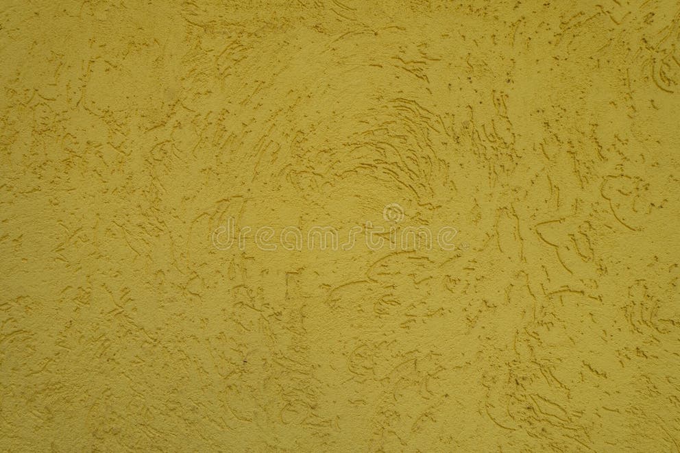 Textured Surface of Yellow Wall with Worm Finish Stock Photo - Image of ...