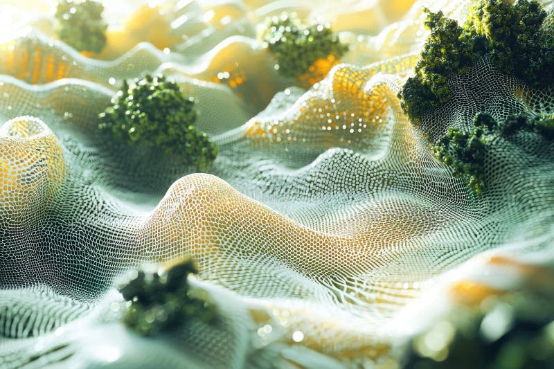 Intricate Patterns of Textured Surfaces with Green Elements in a ...