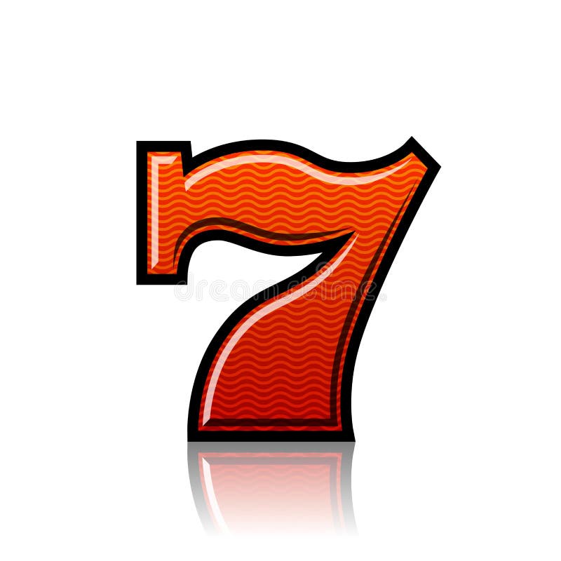 Slot Machine Seven Color Vector Illustration Stock Vector ...