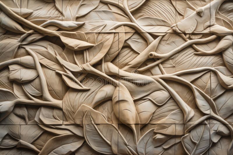 Textured Tessellation of Natural Elements and Shapes Stock Illustration ...