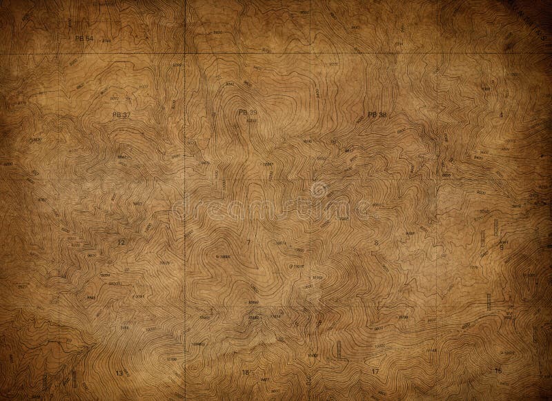 Textured Topographical Map Background Stock Image - Image of isolines ...