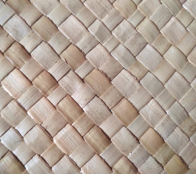 The Textured of Traditional Fan Woven Made from Pandanus Leaves. As ...