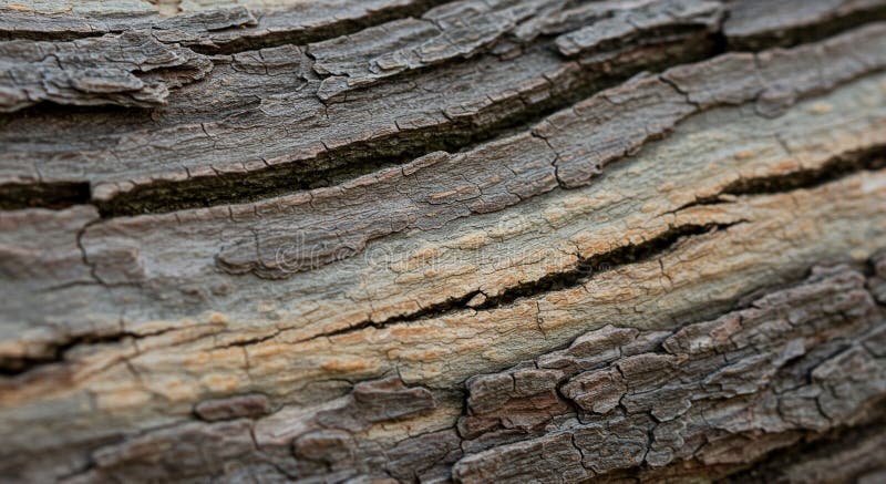 Textured Tree Bark with Deep Fissures and Ridges. the Surface Appears ...