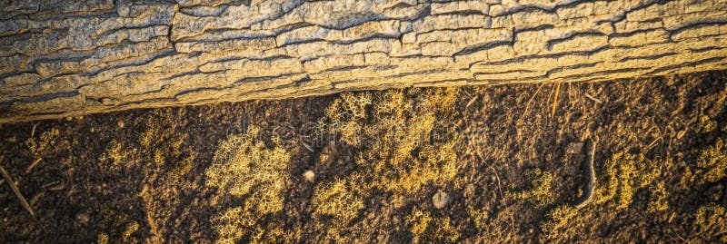 Textured Tree Bark and Grass Pattern Captured in a Natural Environment ...