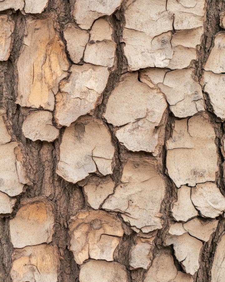 Textured Tree Bark with Natural Patterns and Colors Stock Illustration ...