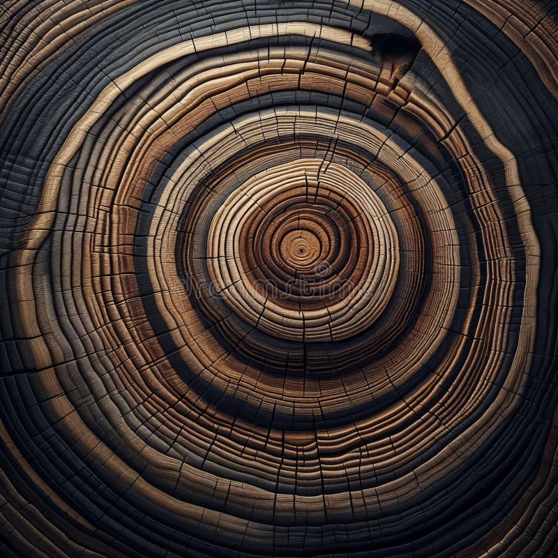 Textured Tree Ring Close-Up Stock Photo - Image of organic, environment ...
