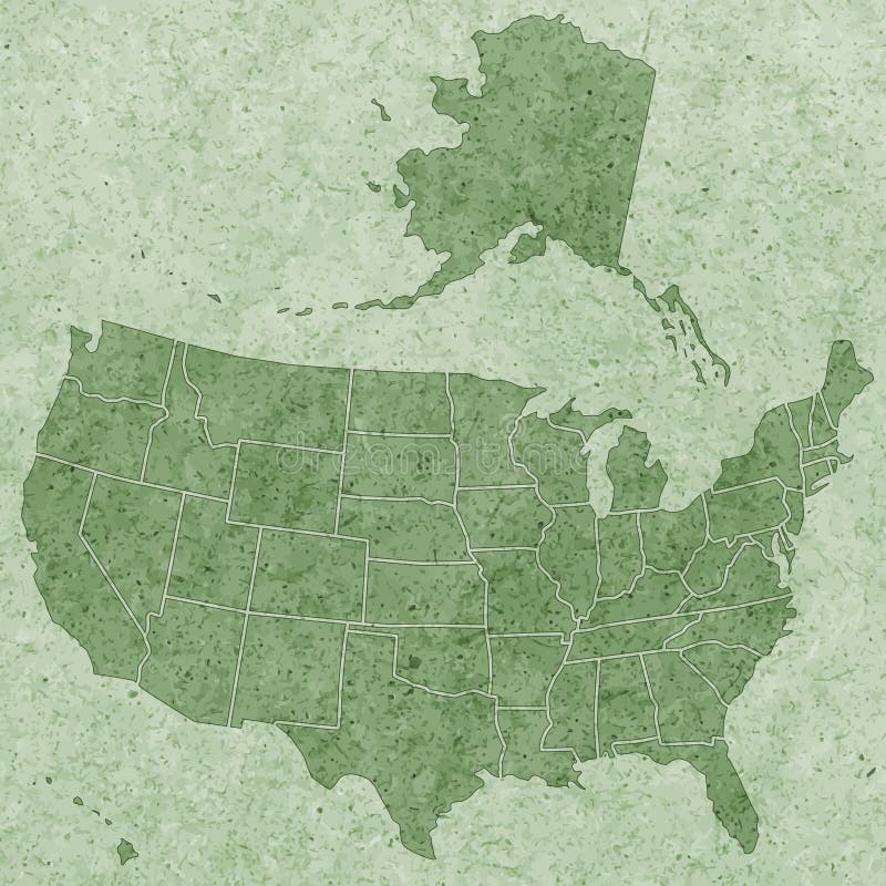 Textured USA Map stock illustration. Illustration of grass - 25304392