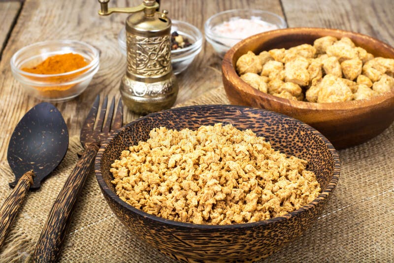 Textured Soy Protein TVP. Textured Vegetable Protein TSP. Soy Meat for ...