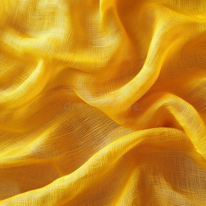 Bright Yellow Fabric Texture Material Textile Design Seamless Pattern ...