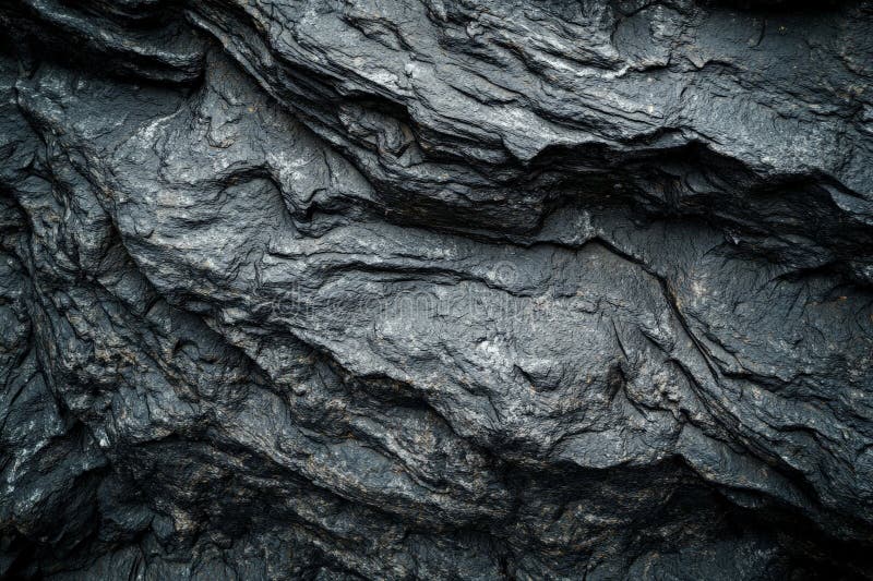 Textured Volcanic Ash, Dark Gray and Black Grains with Fine Dust ...