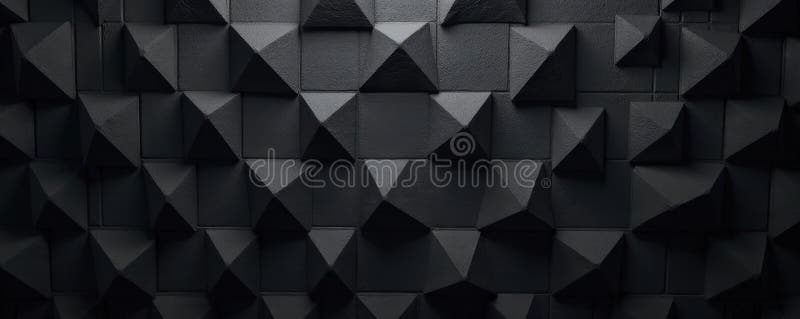 Textured Wall Backdrop with Black Acoustic Foam Pyramids, Background ...