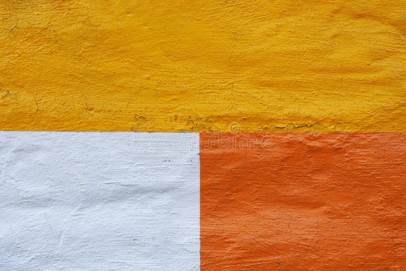 Textured Wall Background Painted Yellow White and Orange Stock Photo ...
