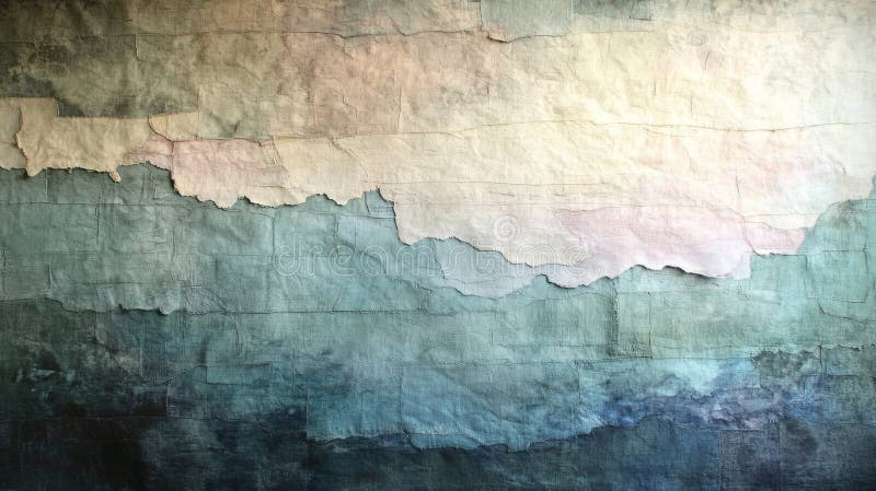 Textured Wall Background Pastel Blue Green Beige Brown Stock ...