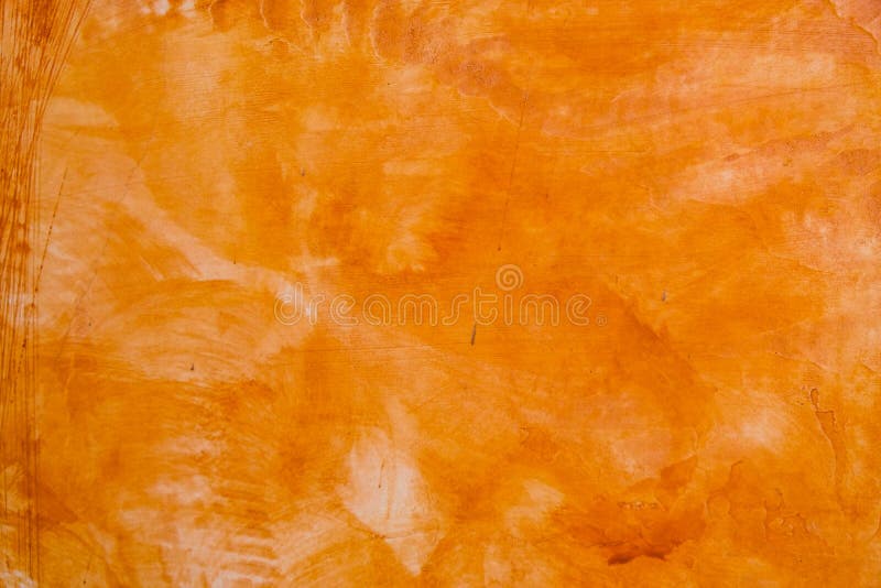 Textured Wall Brushed Painted Background, Abstract Orange Oil Color ...