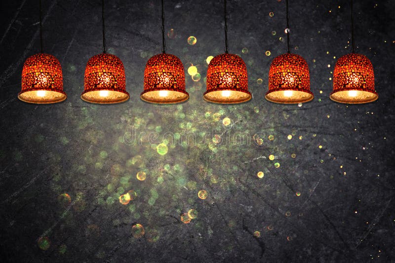 Textured Wall and Ceiling Lamps Stock Image - Image of interior, filter ...