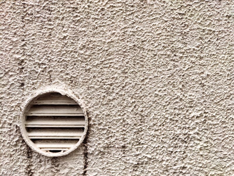 Textured Wall with Circular Vent and Clear Space for Design Elements on ...