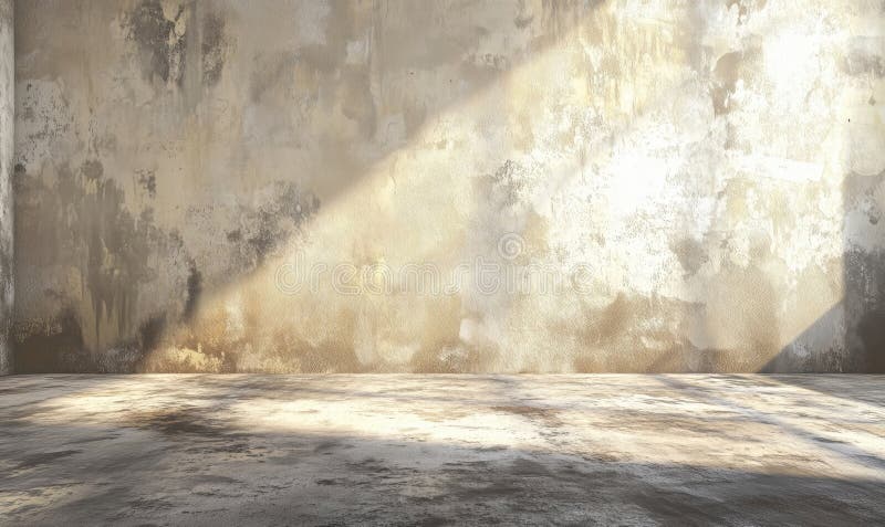 Textured Wall with Dramatic Lighting Creating Shadows and Highlights on ...