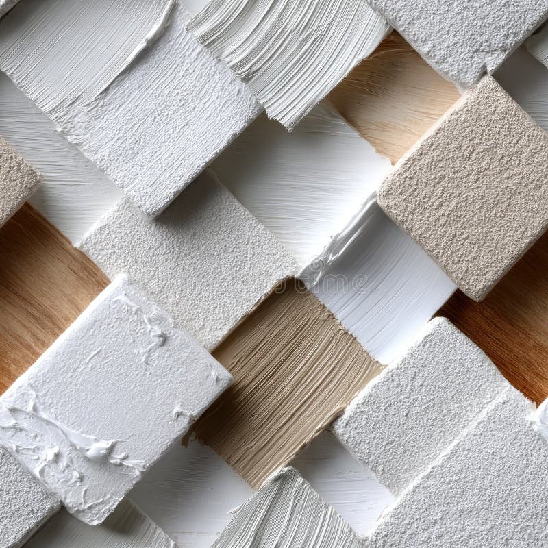 A Textured Wall Features a Striking Pattern of Thick White Paint ...