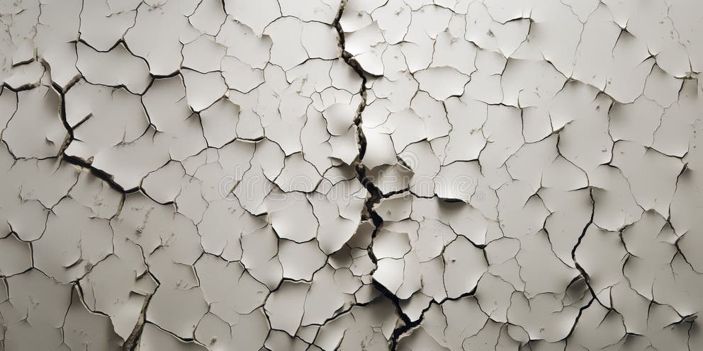 Textured Wall Featuring a Variety of Chips and Cracks. AI-generated ...