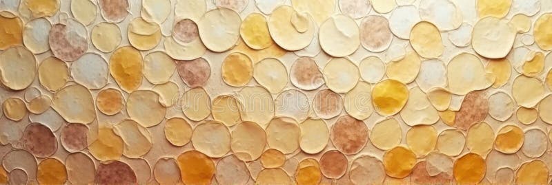 Textured Wall with Overlapping Circular Patterns in Warm Earth Tones ...