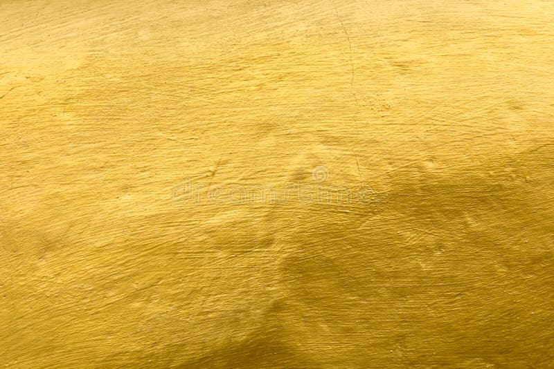 Textured Wall Painted with Gold Color. Golden Textured Wall Stock Photo ...
