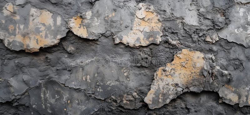 Textured Wall with Peeling Paint and Rough Surface in Shades of Gray ...