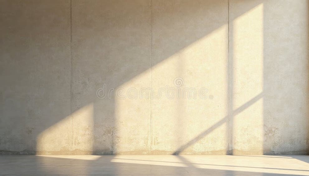 Textured Wall with Subtle Striped Pattern, Bathed in Soft Sun Rays ...