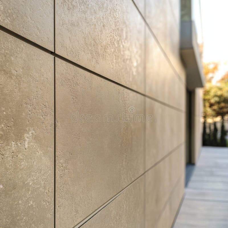 Textured Wall Surface Modern Architecture Late Afternoon Sunlight Stock ...