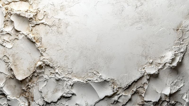 Textured Wall Surface with Peeling Plaster Revealing Underlying Layers ...