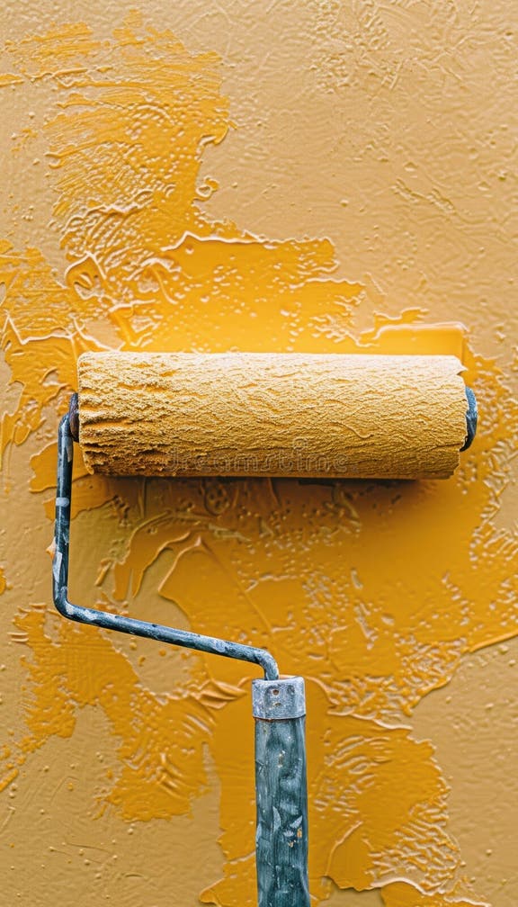Textured Wall Transformation with Soft Muted Yellow Paint for Home ...