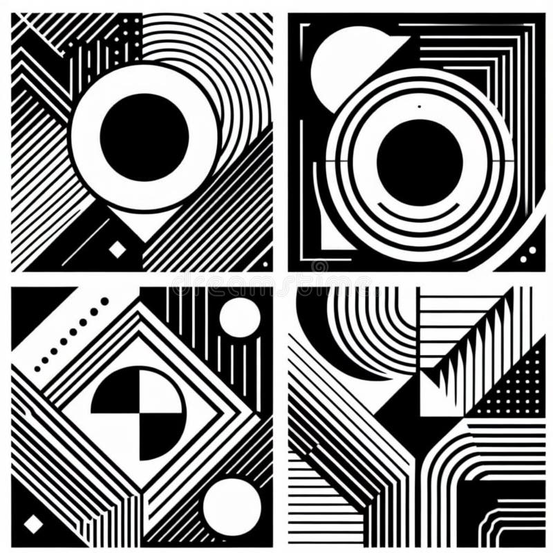 Textured Watercolor Background with Pattern of White Black Ines Stock ...