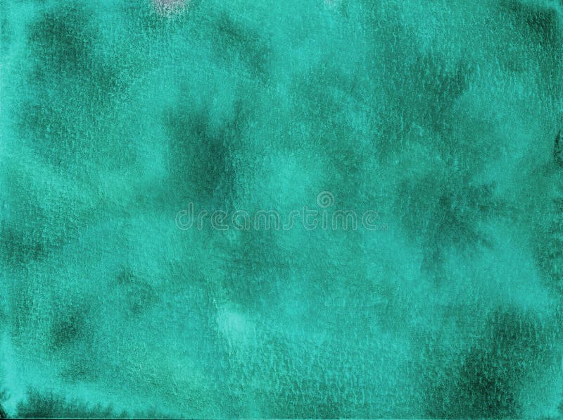 Textured Watercolor Green Background with Splashes Stock Illustration ...