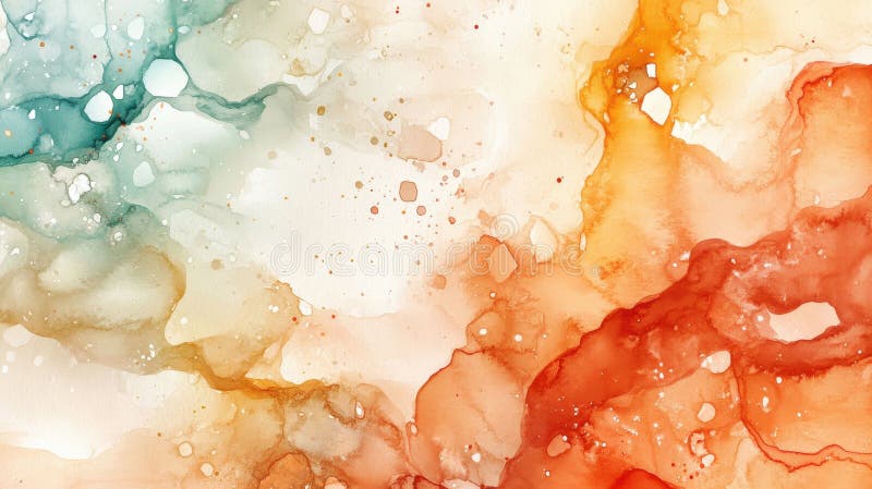 Textured Watercolor Illustration with Earthy Tones Stock Illustration ...